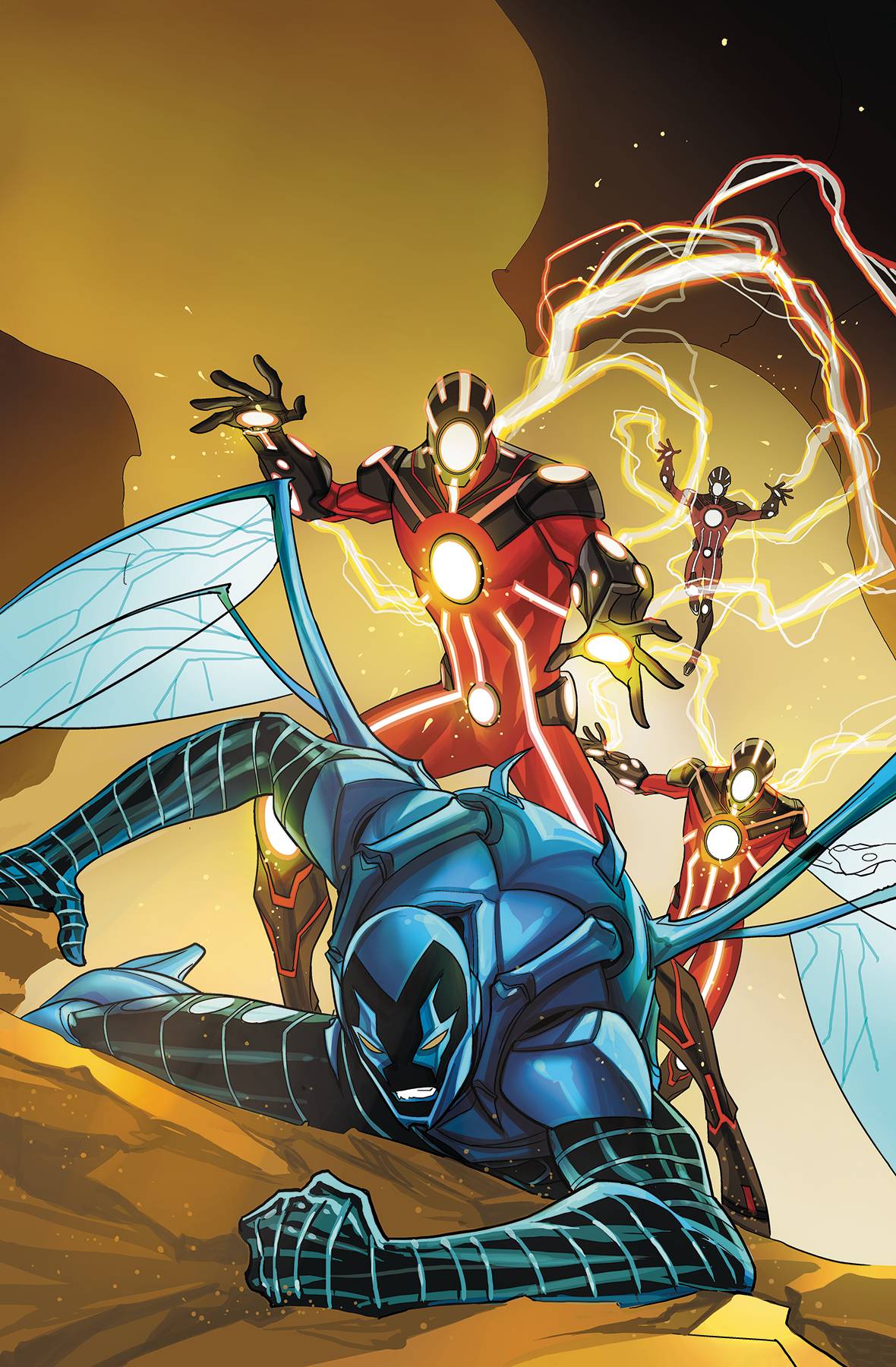 Iron Spider Vs Blue Beetle